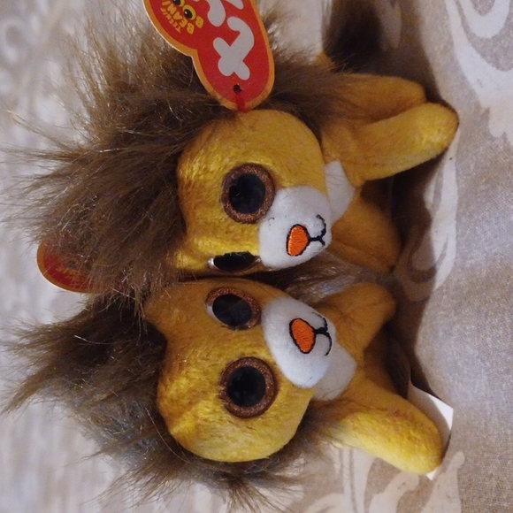 Ty | Toys | Two Teenie Beanie Boo Louie The Lions New With Tag 45 ...
